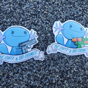 Be Cute Do Crimes Stickers - Etsy