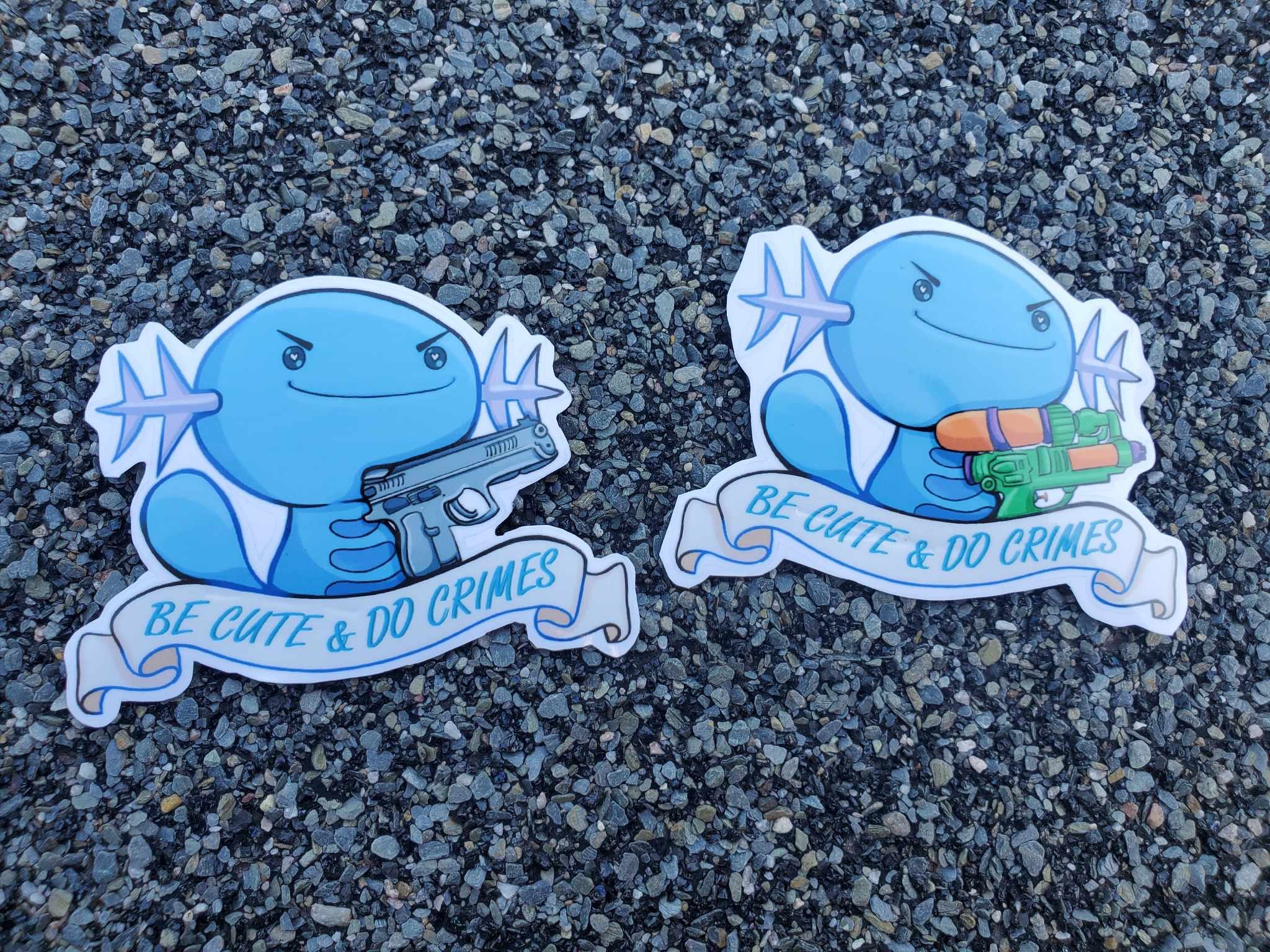Be Cute Do Crimes Stickers - Etsy