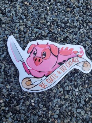 Be Cute Do Crimes Stickers - Etsy