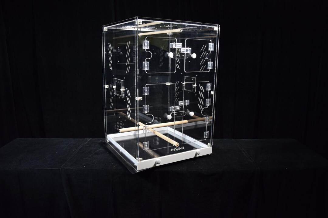 Acrylic Birdcage A3 Large Cage 23x23x36 High Acrylicage - Etsy