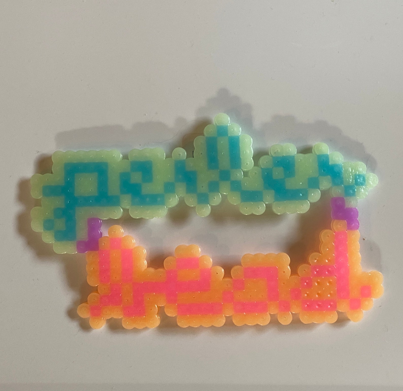 Lettering Type Sign Perler Bead Art - Etsy