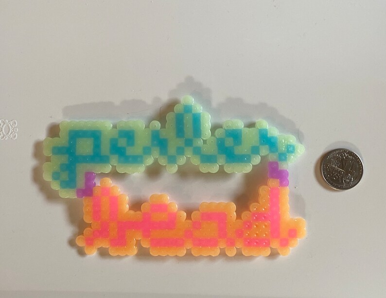 Lettering Type Sign Perler Bead Art - Etsy
