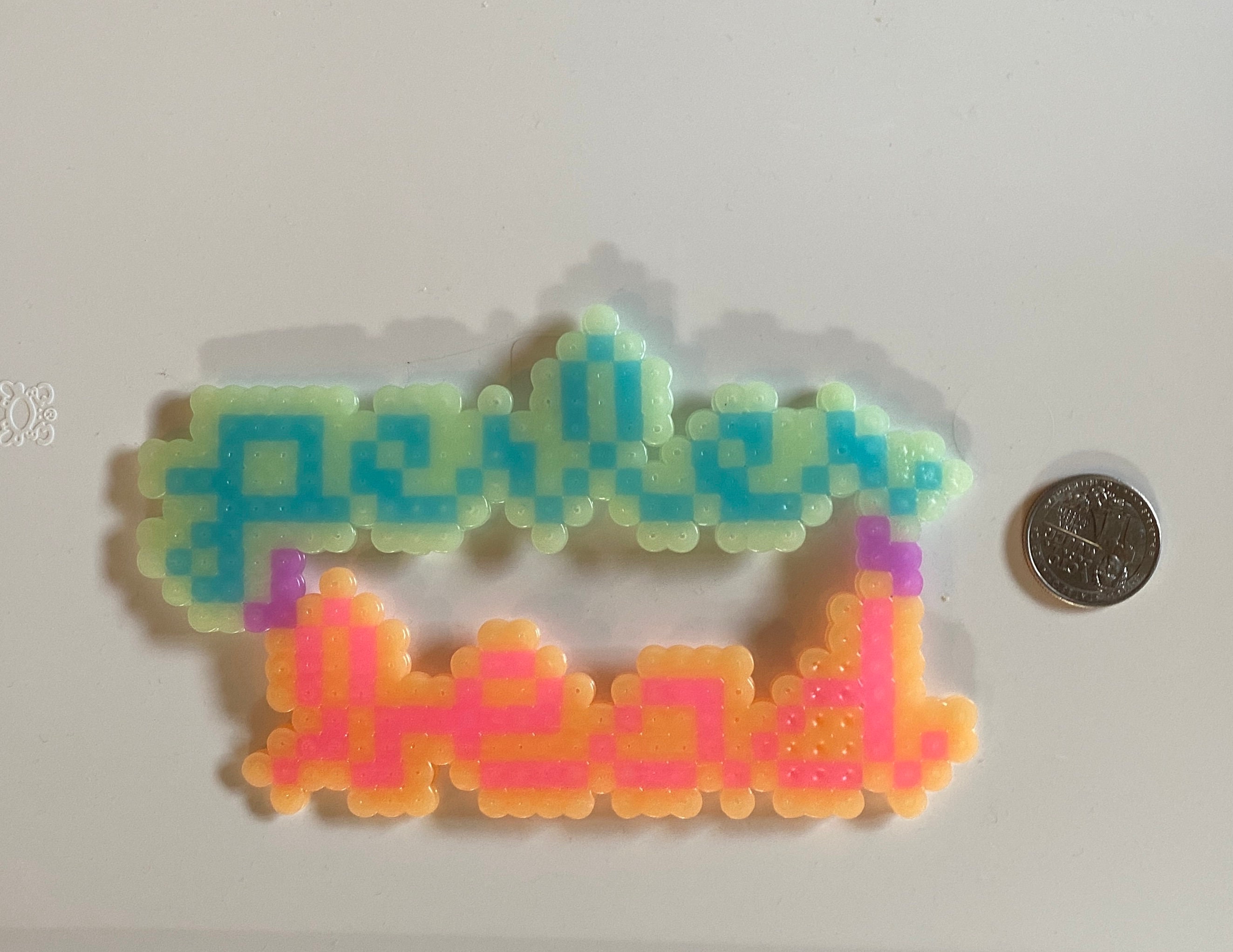 Lettering Type Sign Perler Bead Art - Etsy