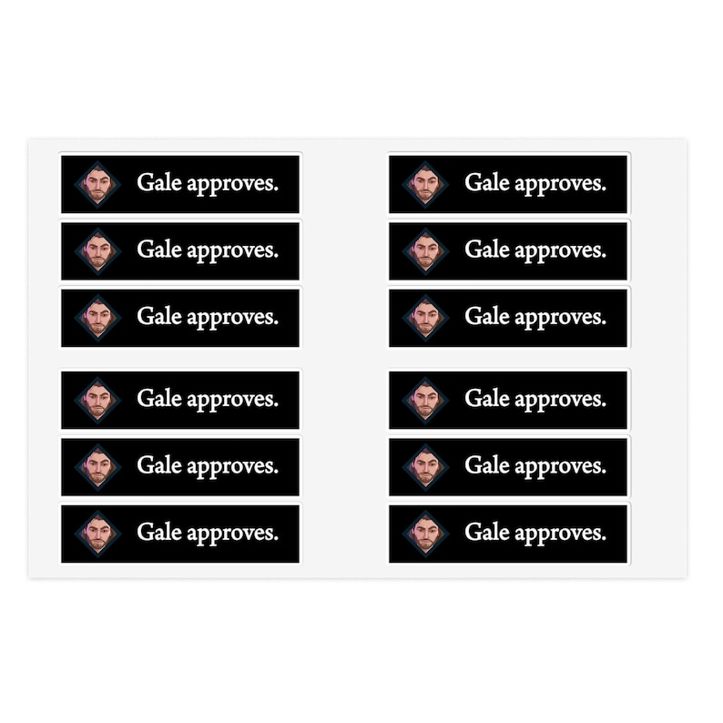 Gale Approves of These Sticker Sheets Baldurs Gate 3 Dungeons Dragons ...