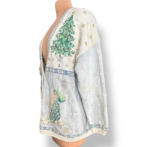 90s Christmas Cardigan: Marisa Christina II, Beaded S… - Gem