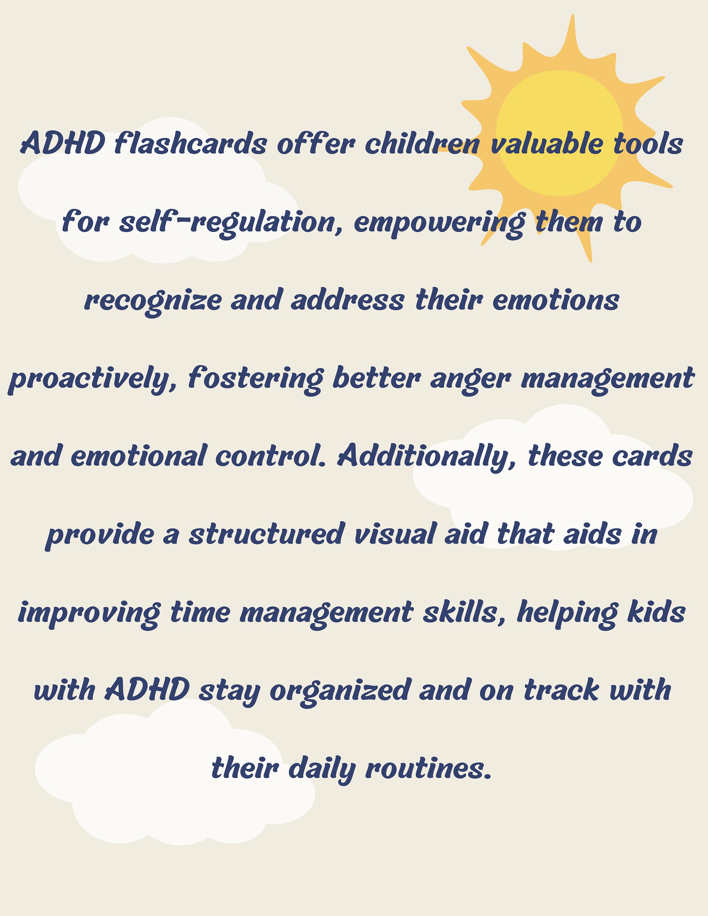 ADHD Flashcards Printable Flashcards ADHD Tools for Kids Time - Etsy