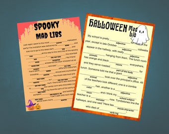 Halloween Mad Libs Game - Etsy