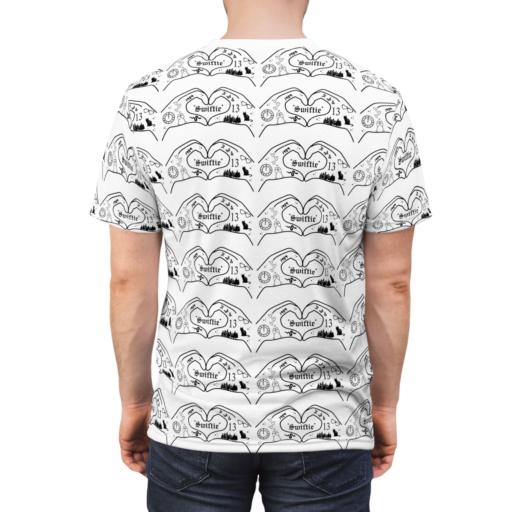 Taylor Swift Heart Hands & Iconic Image All-over Print Swiftie - Etsy