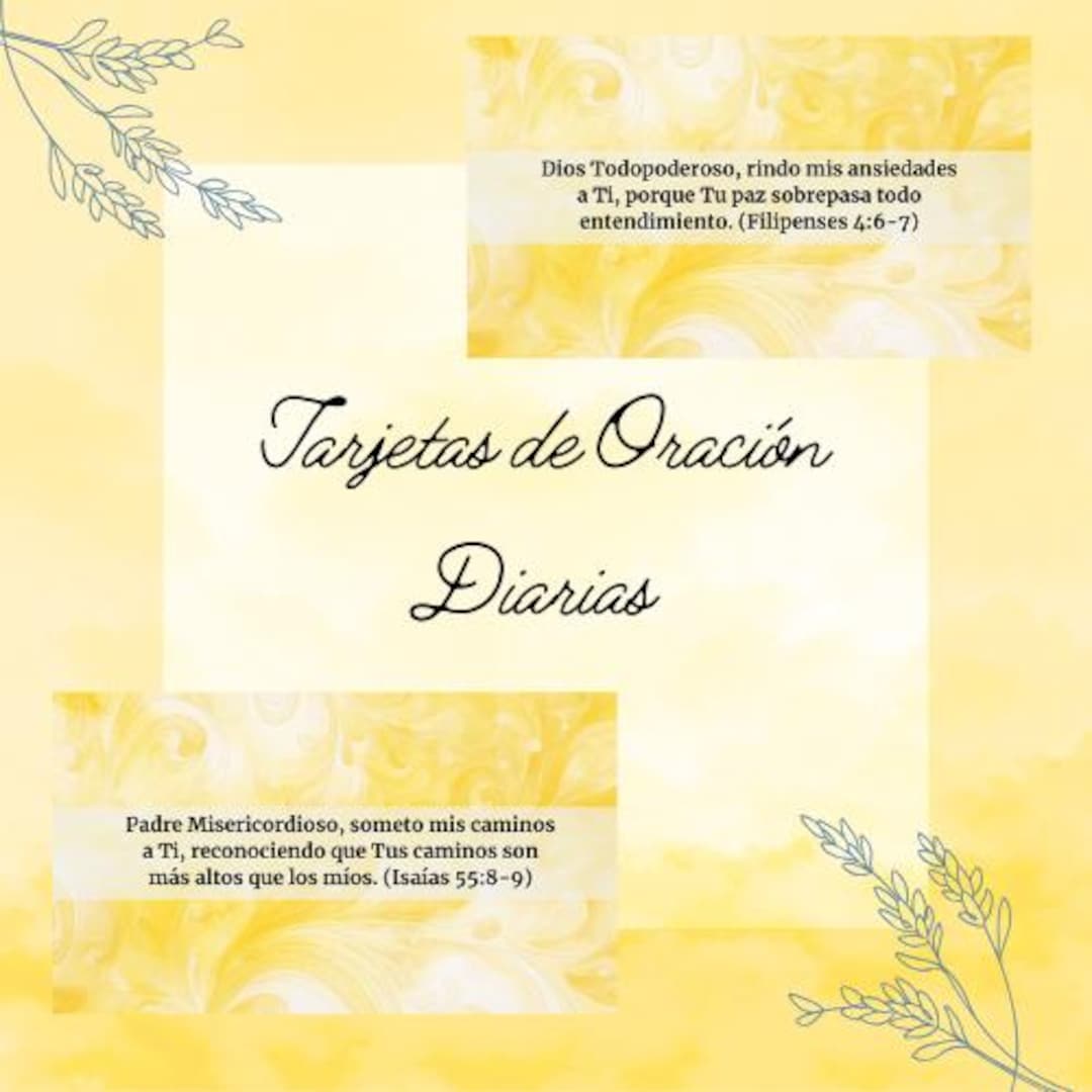 Tarjetas De Oración Diarias | 30 Tarjetas Cristianas Para Orar Y ...