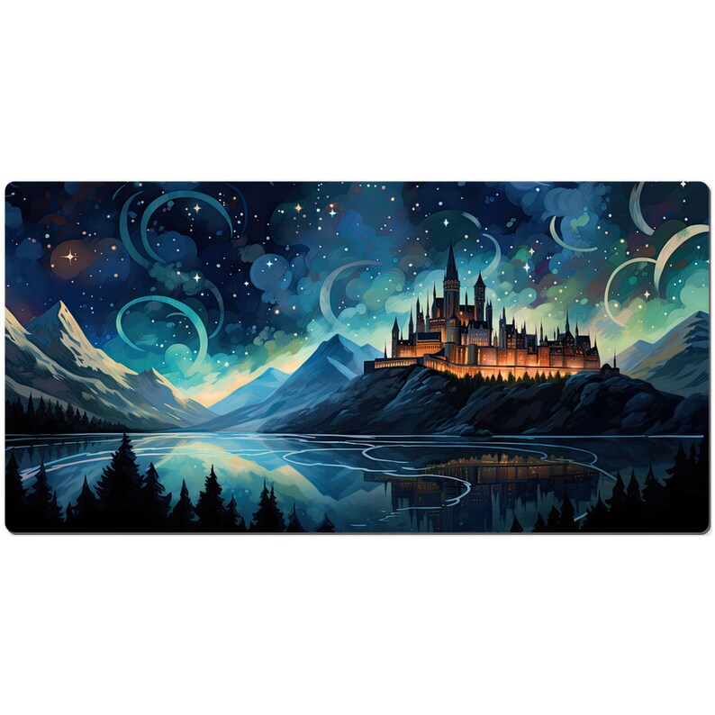Wizard School Desk Mat Aesthetic Cute Deskmat XL Mousepad - Etsy