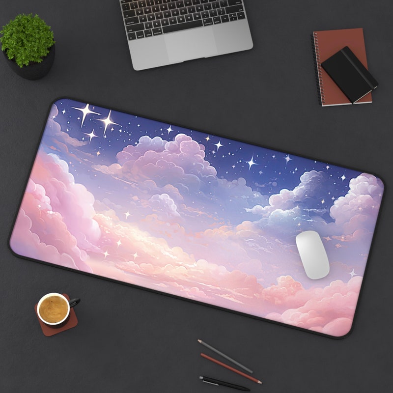 Pink and Blue Mouse Pad - Etsy