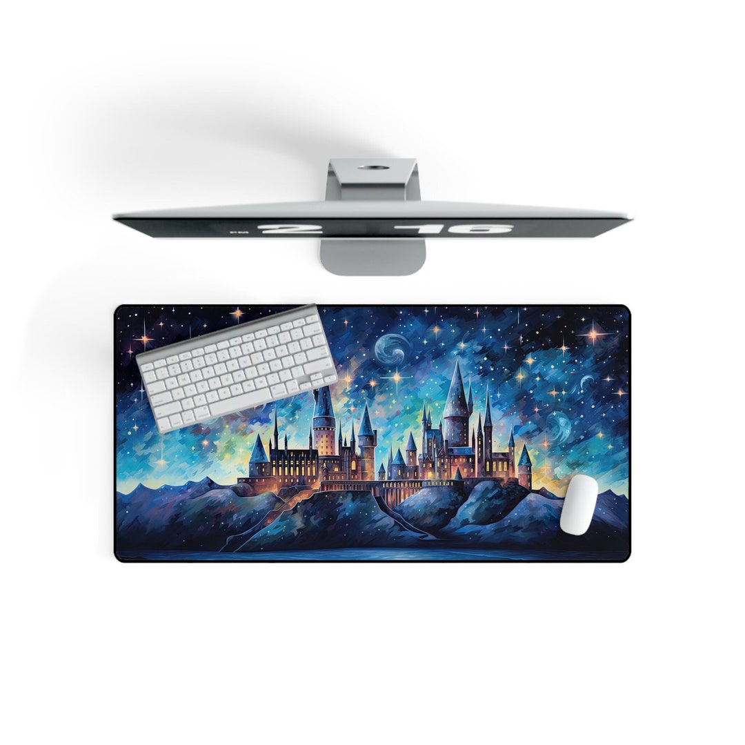 Wizard School Fantasy Castle Desk Mat Aesthetic Cute Fan Art Deskmat XL ...