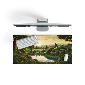 Cottagecore New Zealand Desk Mat Vintage Aesthetic Mouse Pad Forest ...
