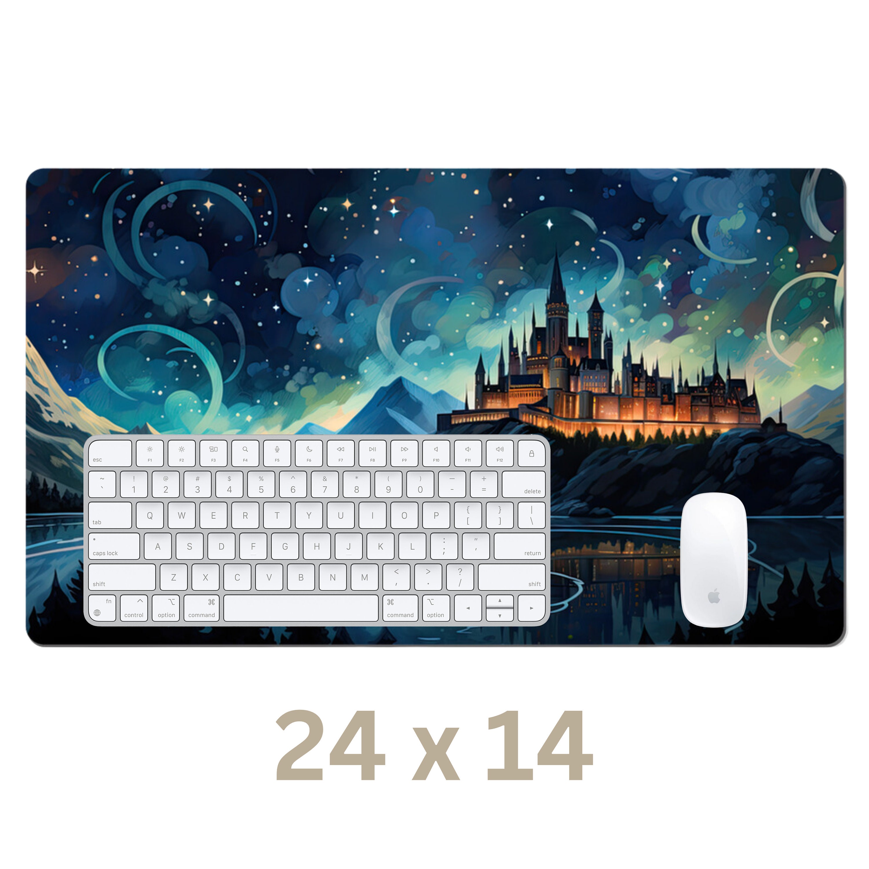 Wizard School Desk Mat Aesthetic Cute Deskmat XL Mousepad - Etsy