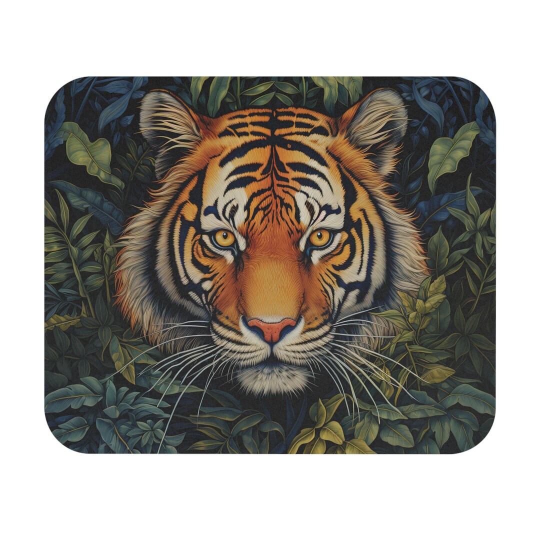 Tiger Mouse Pad - William Morris Victorian Nature Aesthetic - Beautiful ...