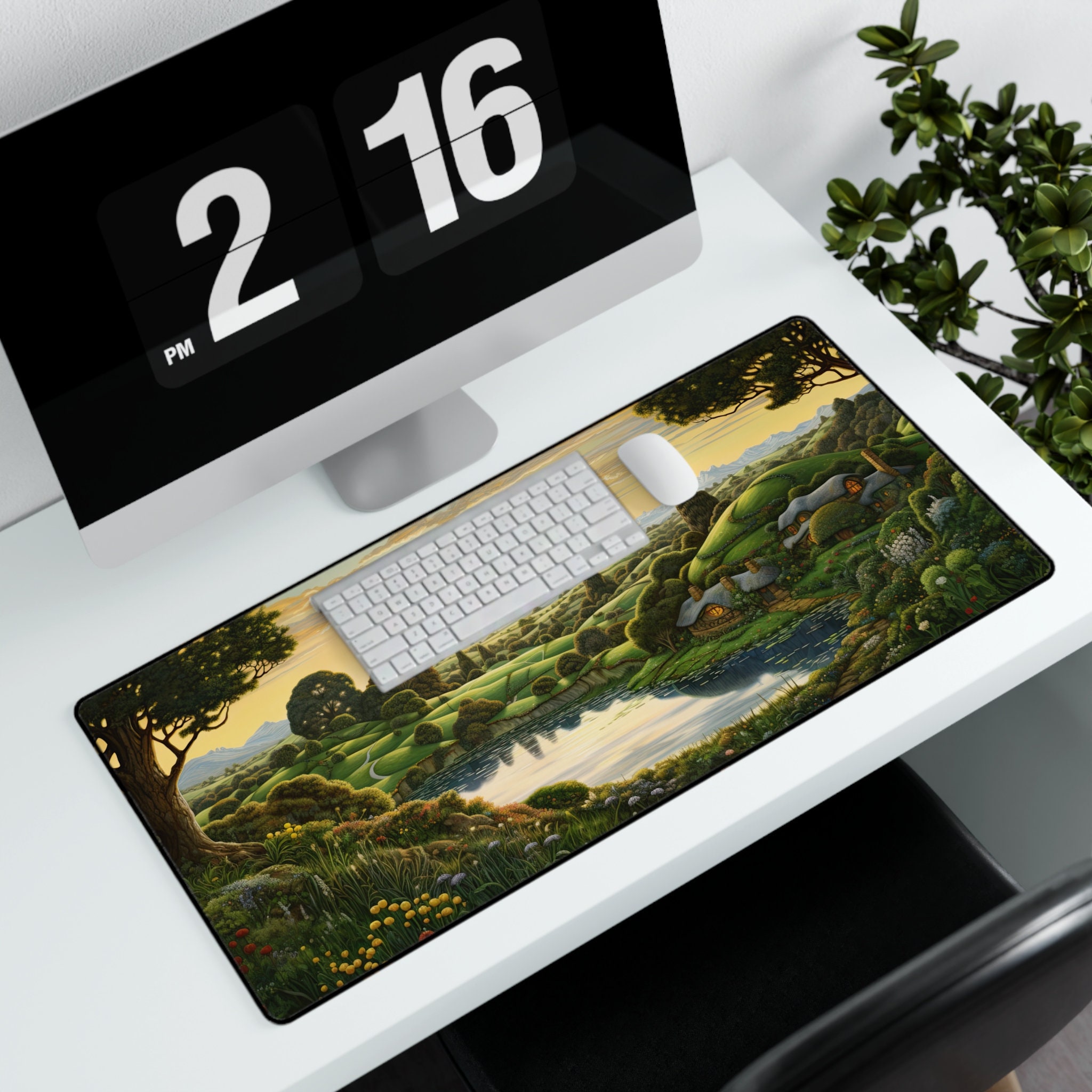 Cottagecore New Zealand Desk Mat Vintage Aesthetic Mouse Pad Forest ...