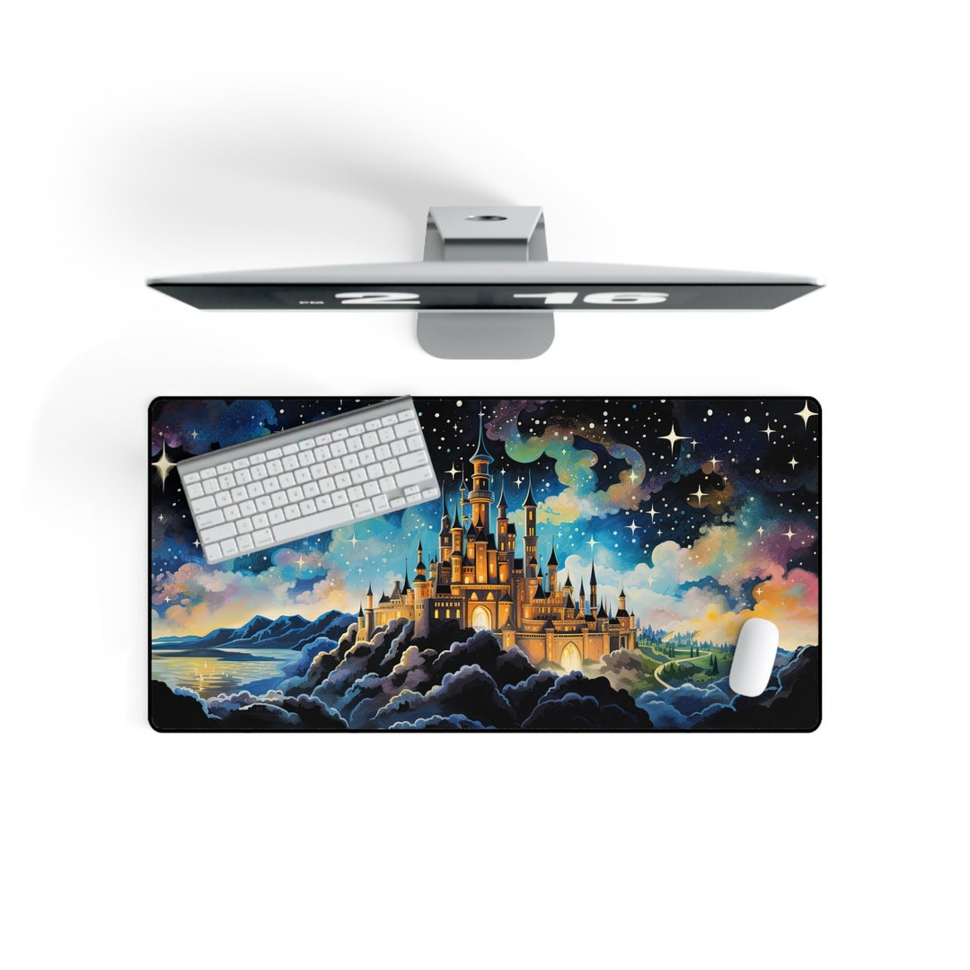 Fantasy Castle Desk Mat - Cute Deskmat- Aesthetic Desk Pad Deskpad XL ...