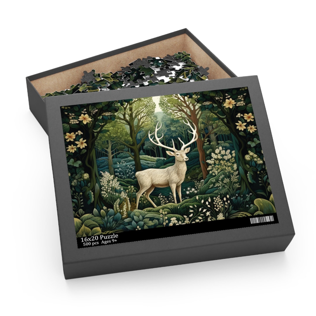 White Stag Jigsaw Puzzle (120, 252, 500-piece) - William Morris ...