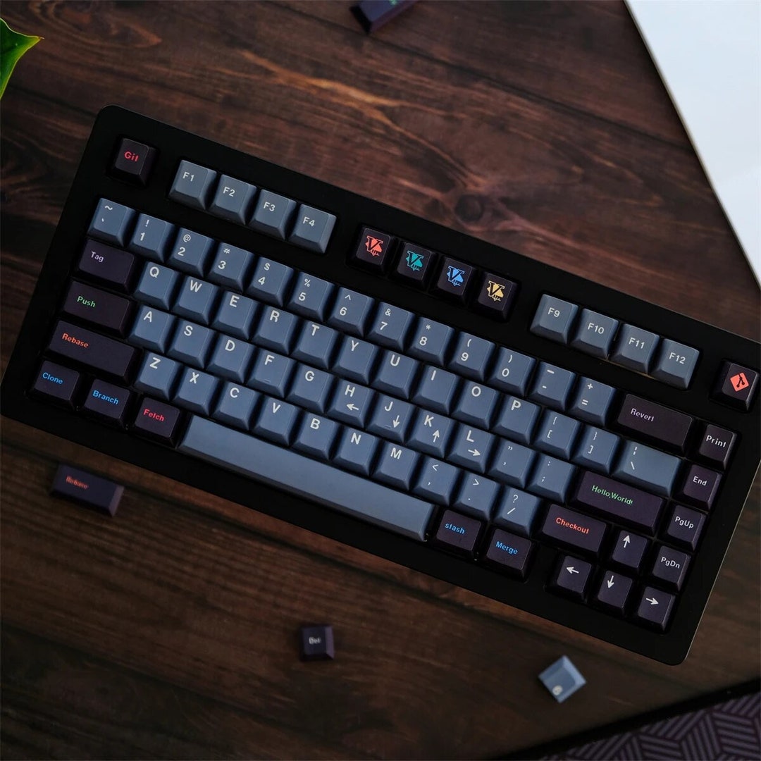 GMK Oblivion V2 Dark Keycaps, MX Switch Cherry Profile Dye-sub PBT ...