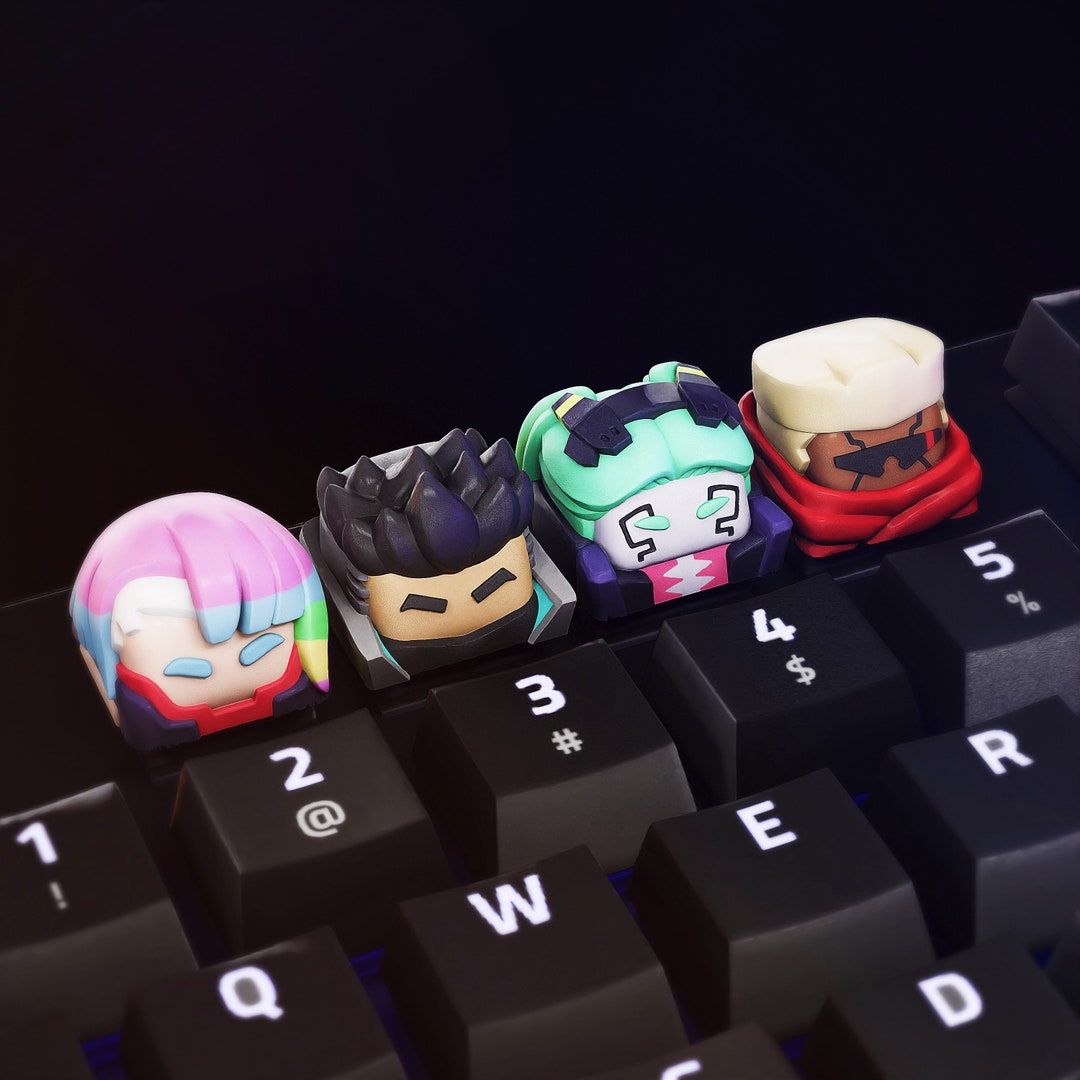 Custom Cyberpunk Artisan Keycaps Handmade Resin Gaming Keycap for ...