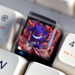 Custom Handmade Pokemon Theme Resin Artisan Key Cap Cherry MX ...