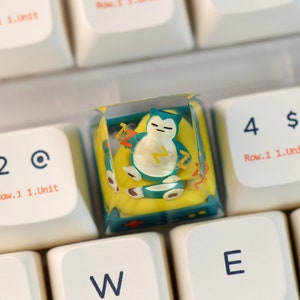 Custom Handmade Pokemon Theme Resin Artisan Key Cap Cherry MX ...