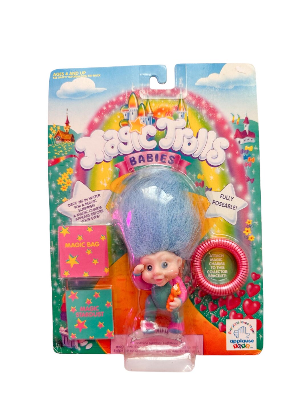 Applause Magic Trolls Jasmine Light Blue Troll 1990s - Etsy