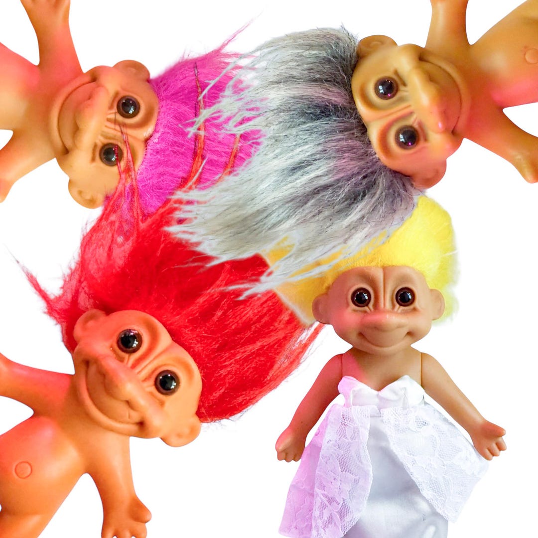 Russ Trolls Collection Vintage Troll Dolls Tracy Doll 90s - Etsy