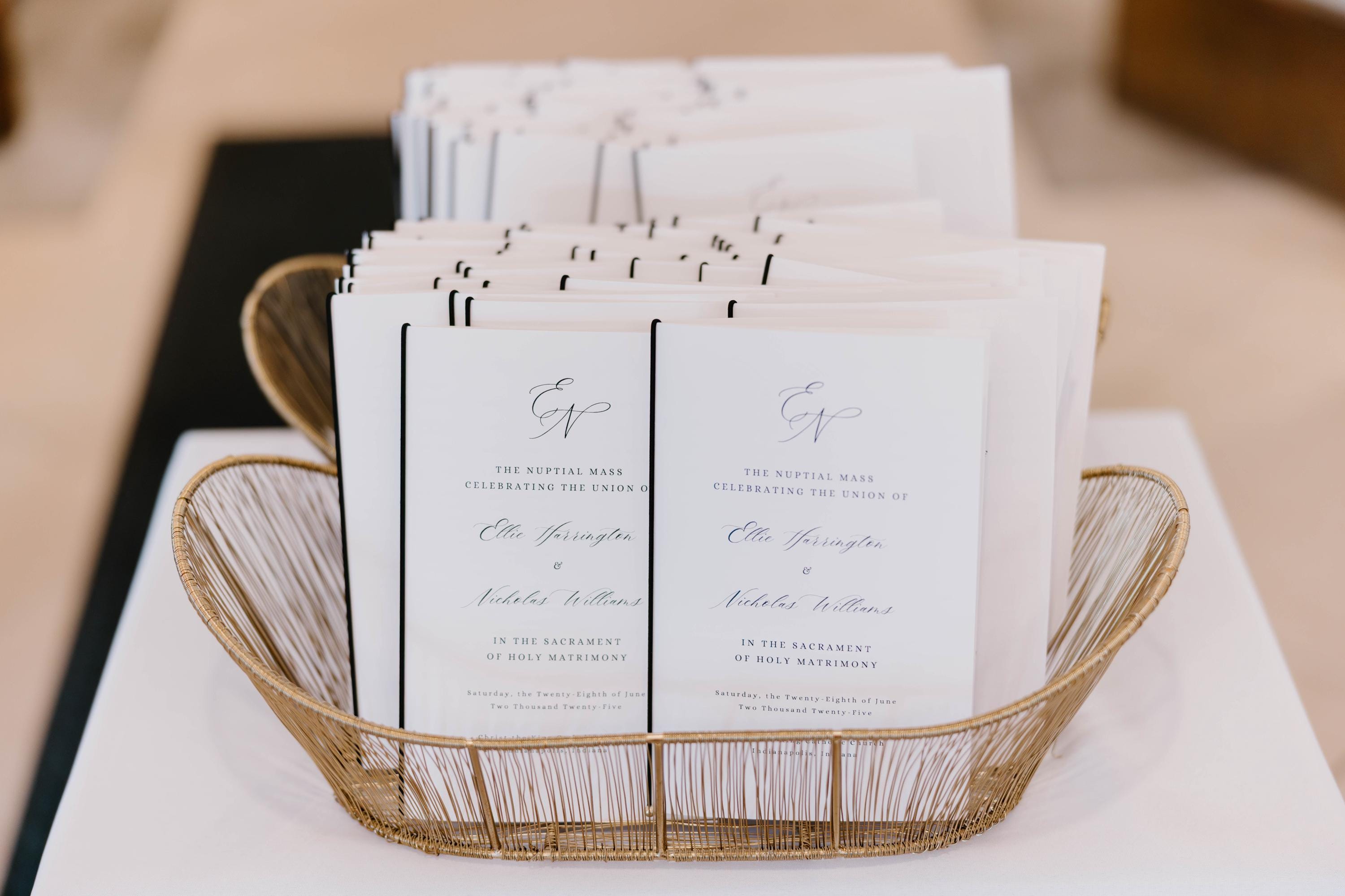 Catholic Wedding Mass Program Template | Editable Order of Service ...