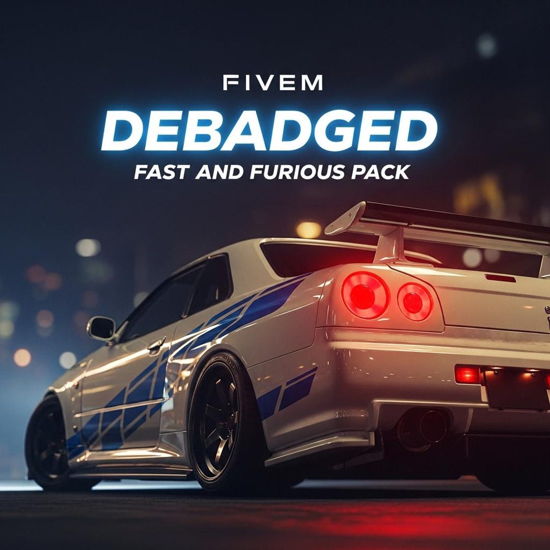 Fivem Debadged Fast & Furious Inspired Car Pack - 10 Debadged Iconic ...