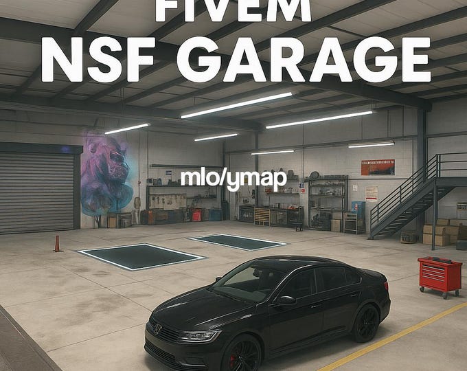 Fivem NSF Garage MLO / Ymap | Custom Mechanic Shop Interior | GTA V ...