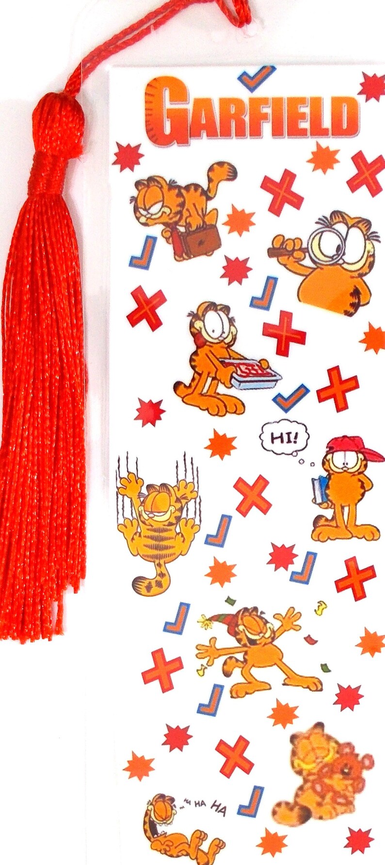 GARFIELD and FRIENDS Cartoon Unique Exquisite Laminated Bookmark ...