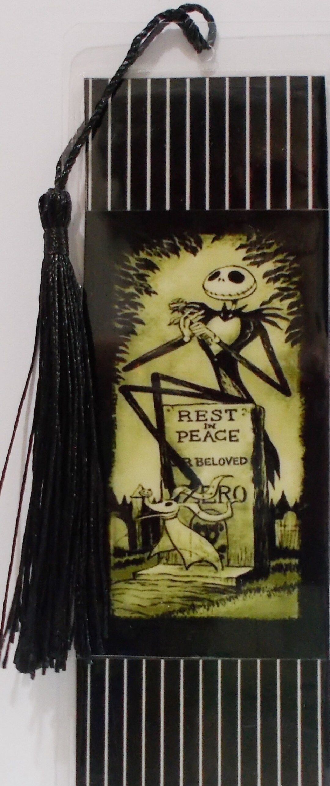 JACK SKELLINGTON CARTOON Unique Exquisite Laminated Bookmark Reading ...