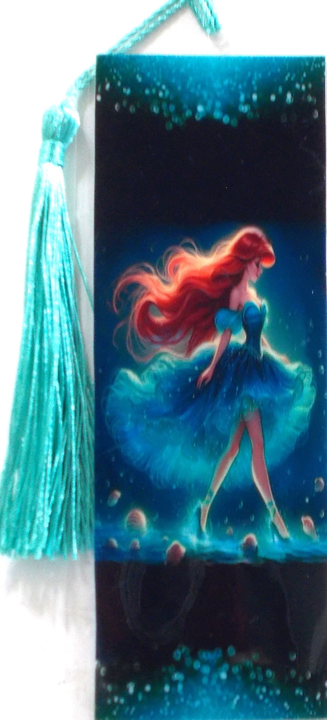 ARIEL DISNEY PRINCESS Cartoon Unique Exquisite Laminated Bookmark ...
