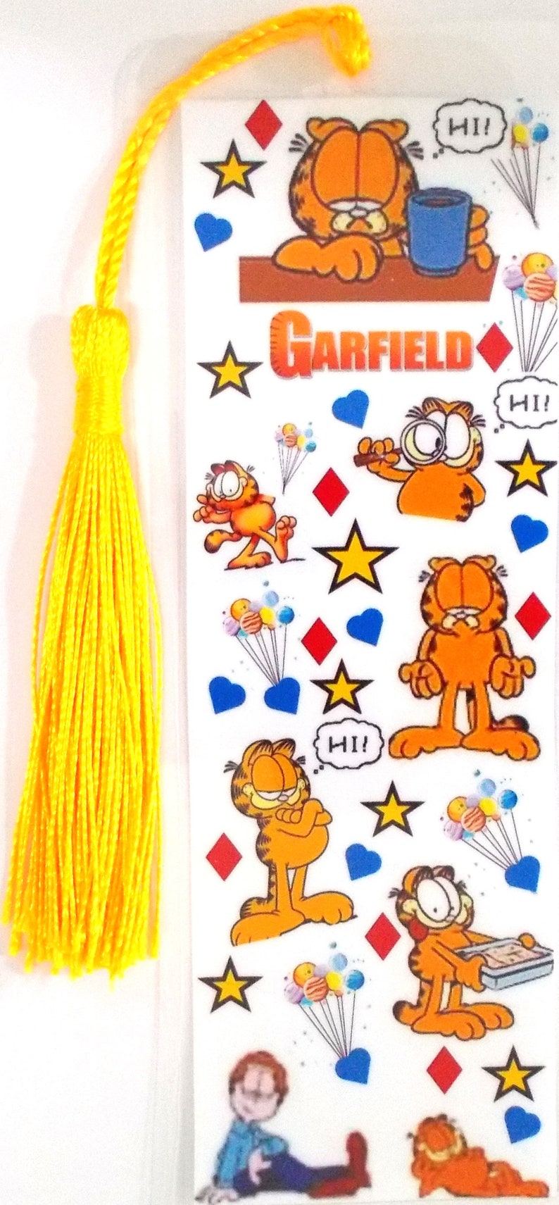 GARFIELD and FRIENDS Cartoon Unique Exquisite Laminated Bookmark ...