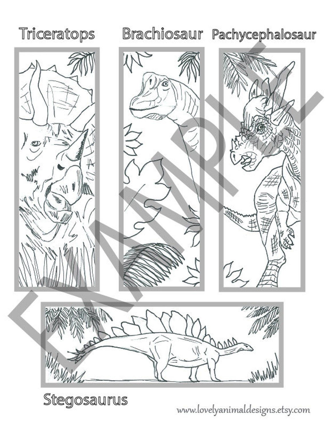 Printable Dinosaur Bookmarks Coloring Bookmarks Dinosaur Coloring ...