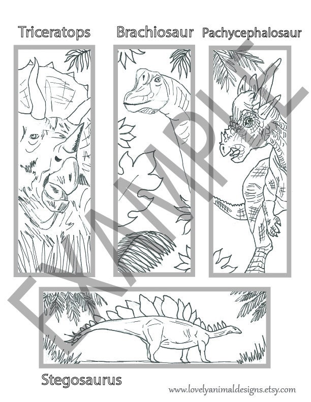 Printable Dinosaur Bookmarks Coloring Bookmarks Dinosaur Coloring ...