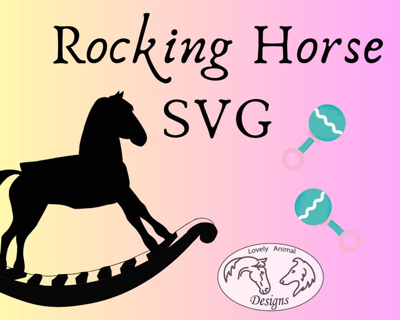 Rocking Horse SVG Vector File Silhouette Image - Etsy