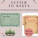 Letter to Santa, Postcard for Santa Claus, Printable Christmas Wish ...