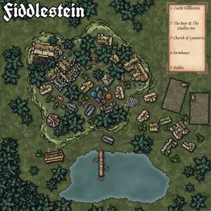 Custom 4k Fantasy City/town/village Map - Etsy