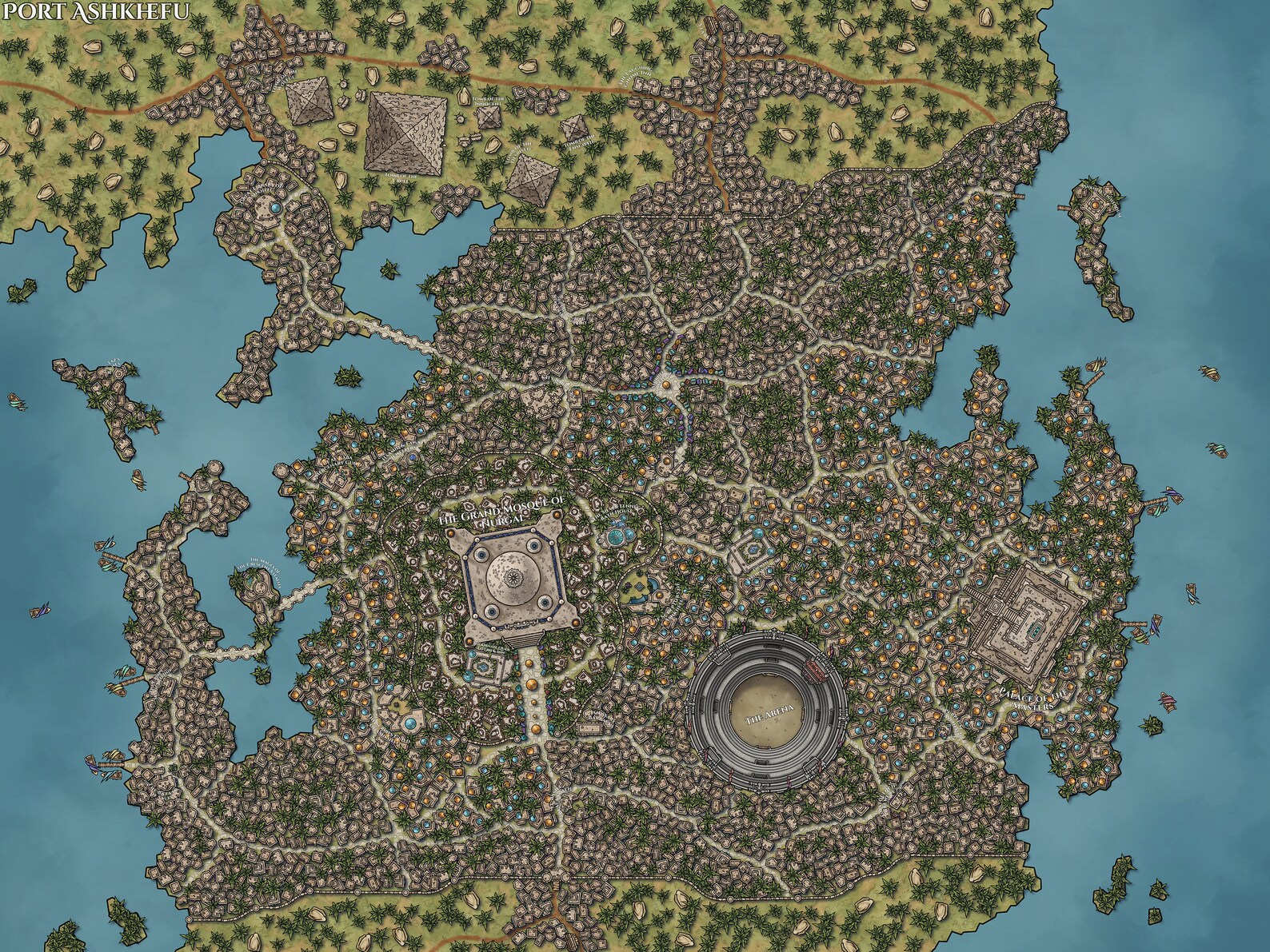 Custom 4k Fantasy City/town/village Map - Etsy