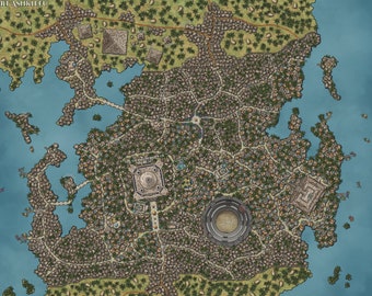 Custom Fantasy World Map - Etsy