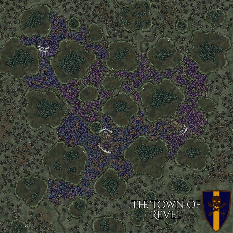 Custom 4k Fantasy City/town/village Map - Etsy