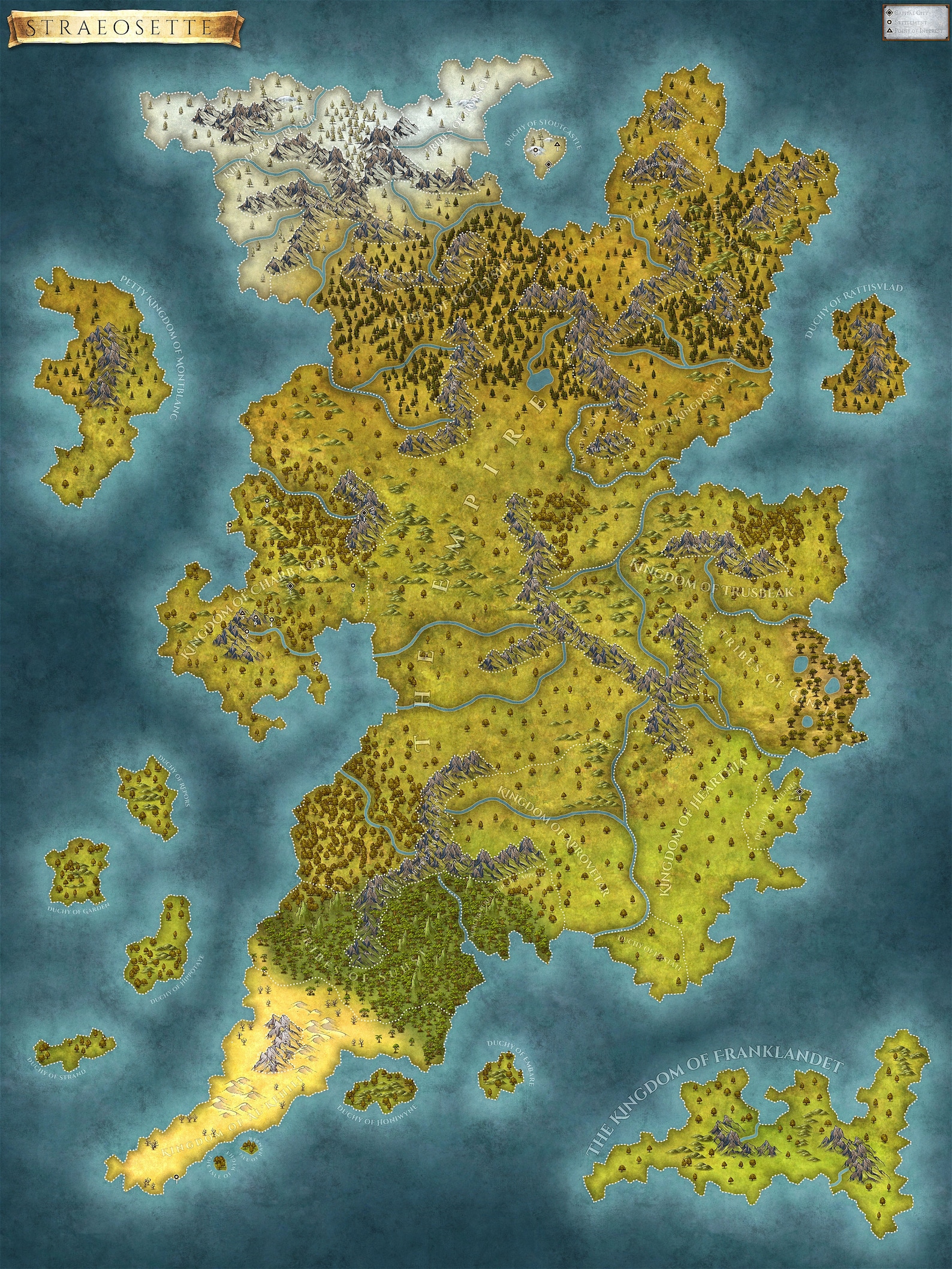 Custom Fantasy World Map - Etsy