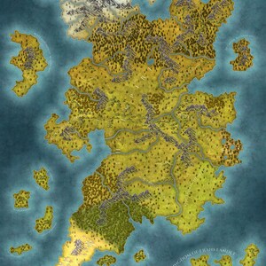 Custom Fantasy World Map - Etsy