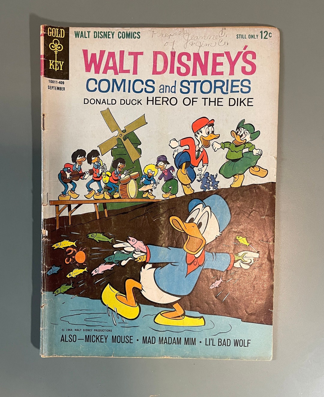 Walt Disney's Comics and Stories Comic Book September 1964 Vol 24 No 12 ...