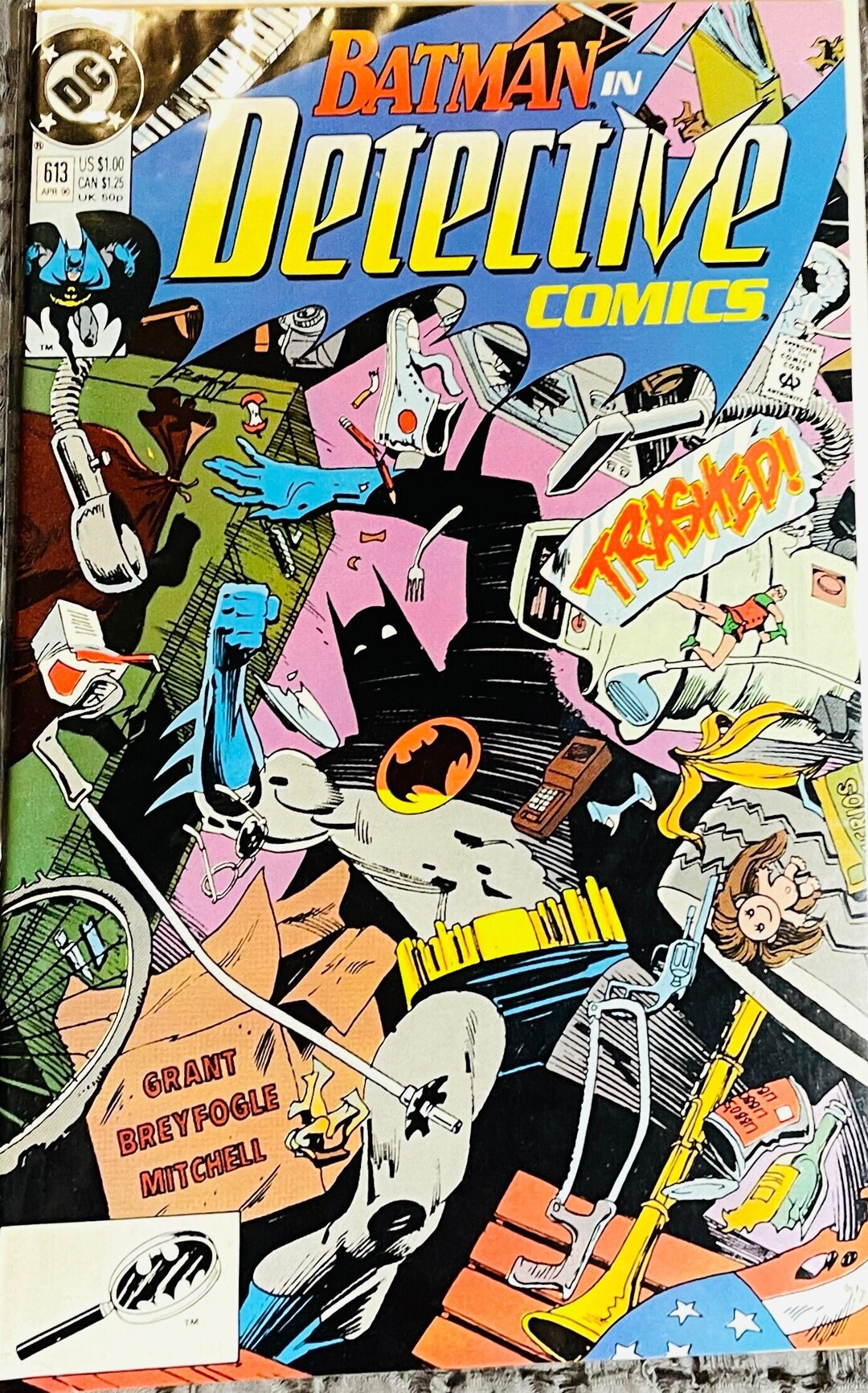Detective Batman Comics Apr 1990, No. 613. LOC: 3067 - Etsy