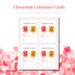 Printable Valentines Cards Food Themed Valentines Classroom Valentines ...