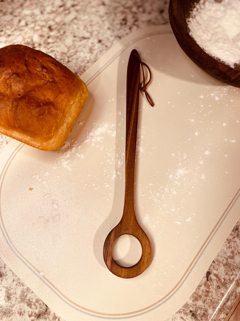 Walnut Danish Dough Hook, Solid Wood Whisk for Batters, Egg Beater - Etsy