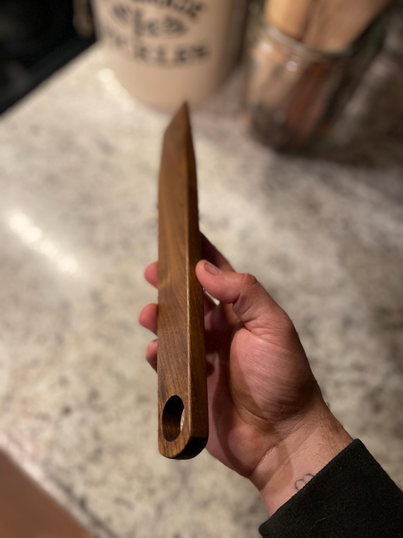 Walnut Wrangler Spatula | Handmade Hardwood Cast Iron Spatula | Non ...